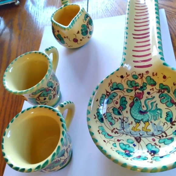 Deruta Italy | Dining | 4 Piece Vintage Ceramic Labor Deruta Set ...